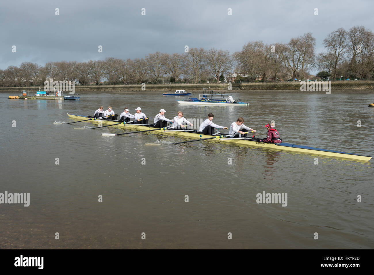 London, UK. 5th Mar, 2016. Boat Race Fixture. Oxford University Boat ...