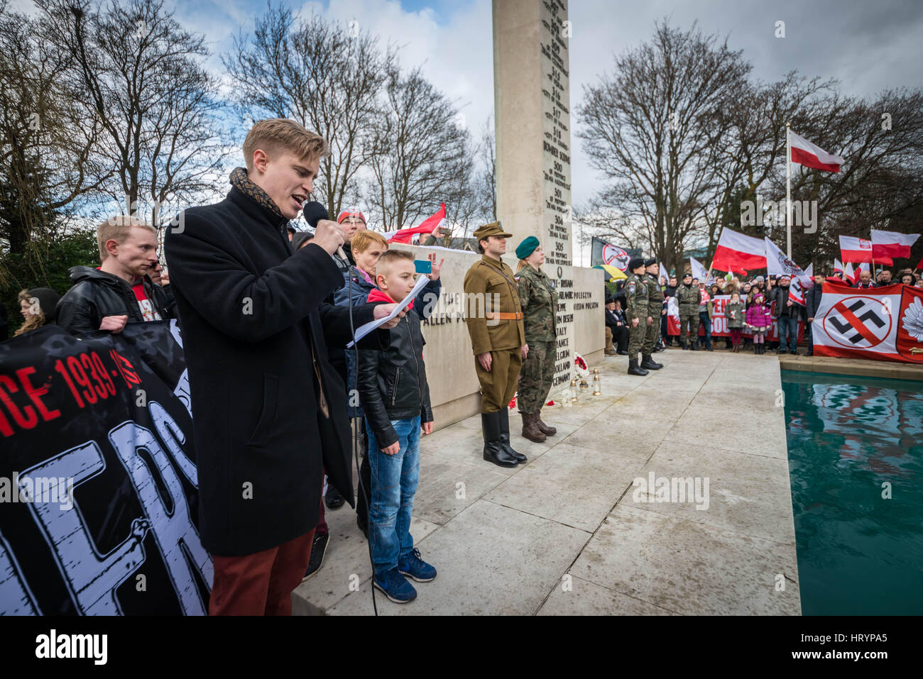London, UK. 5th March, 2017. British Poles 5th annual march to The ...