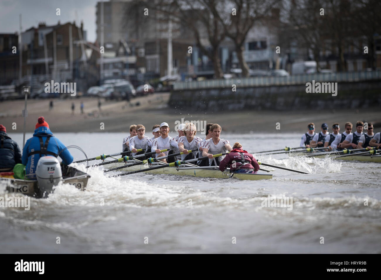 London, UK. 5th Mar, 2017. Boat Race Fixture. Oxford University Boat ...