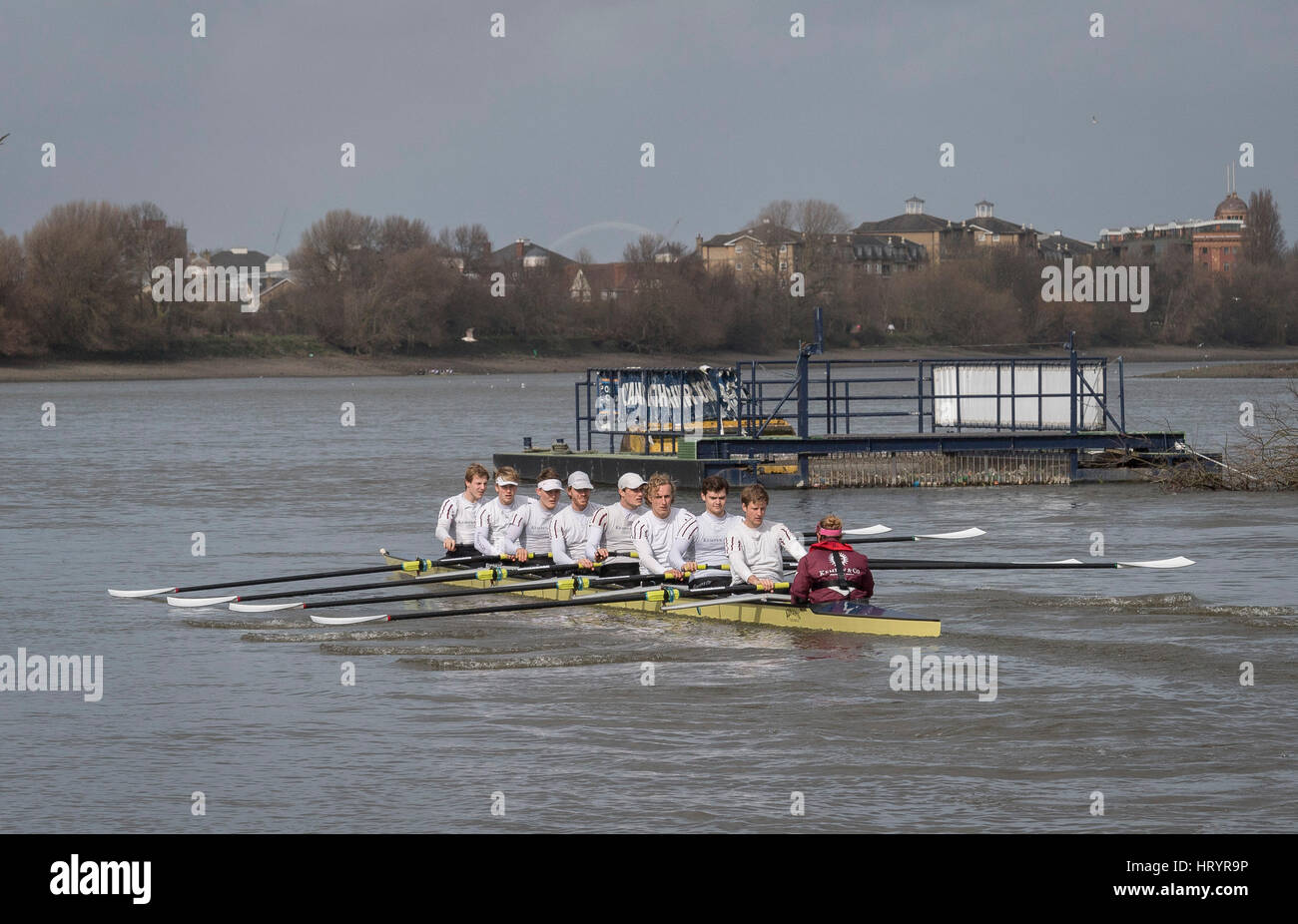 London, UK. 5th Mar, 2017. Boat Race Fixture. Oxford University Boat ...