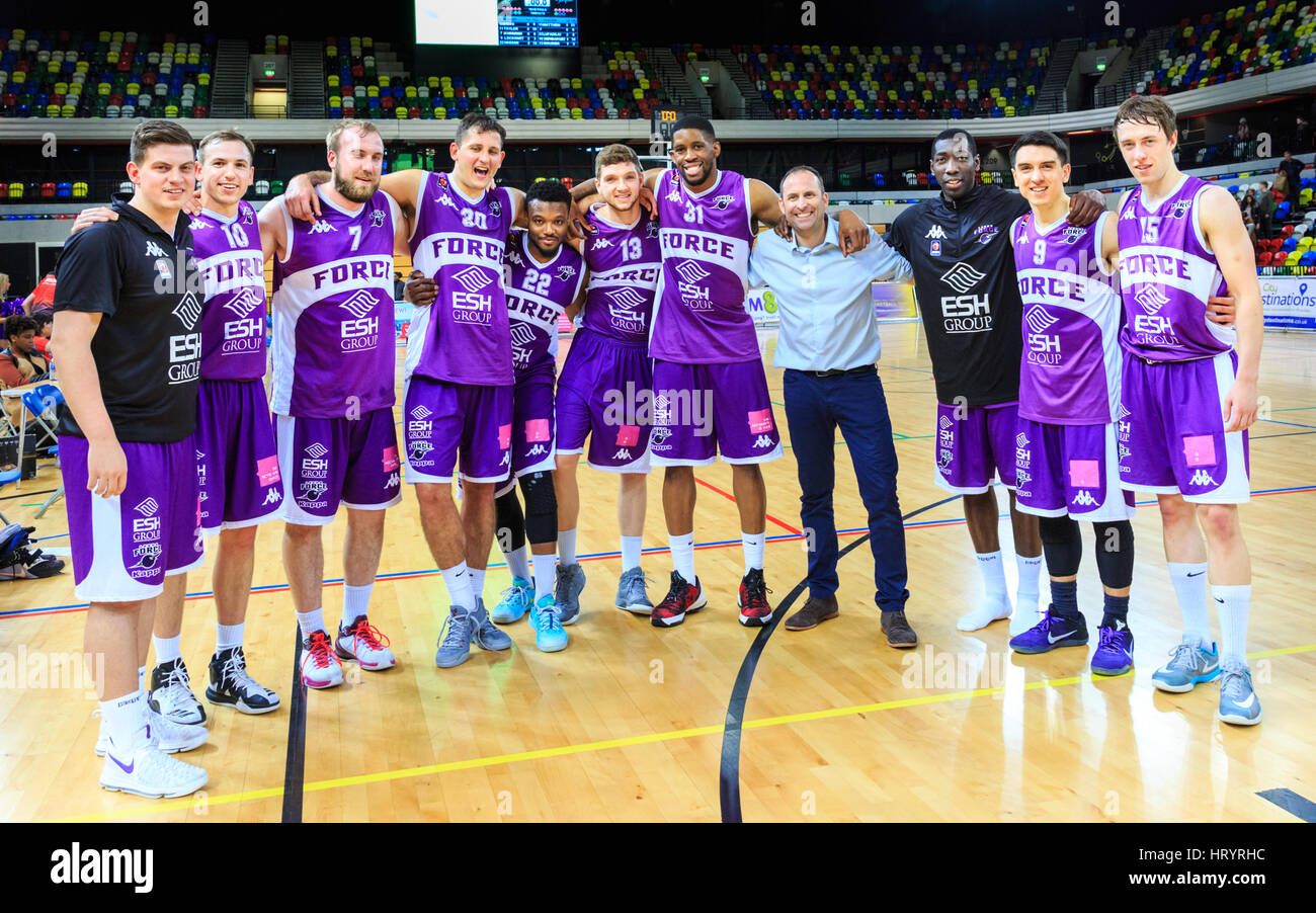 Copper Box Arena, London, 5th Mar 2017. The young Leeds Force team and ...