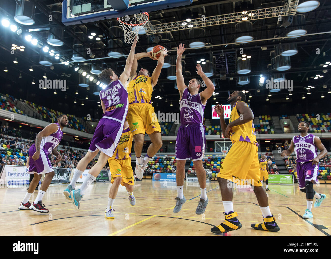 London, UK. 5th March, 2017. Leeds Force defeat London Lions 92-81 at ...