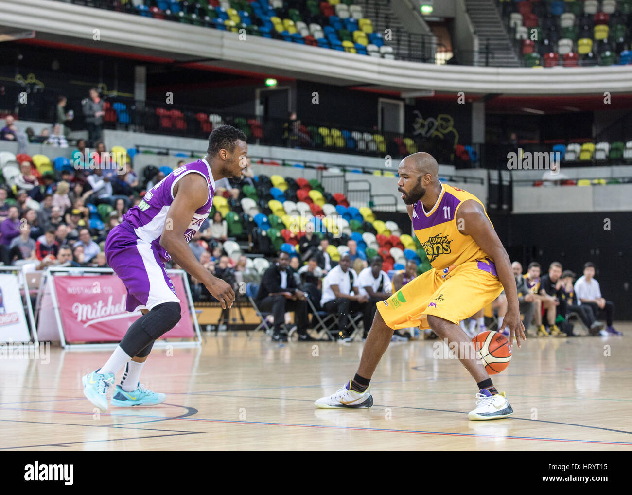 London, UK. 5th March, 2017. Leeds Force defeat London Lions 92-81 at ...
