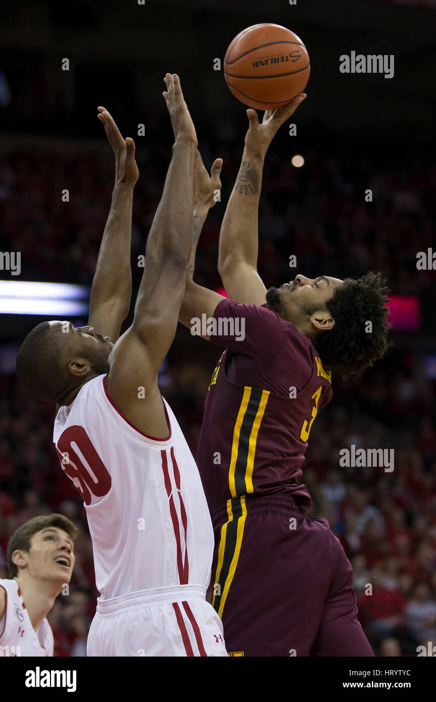 Madison, WI, USA. 5th Mar, 2017. Minnesota Golden Gophers forward ...