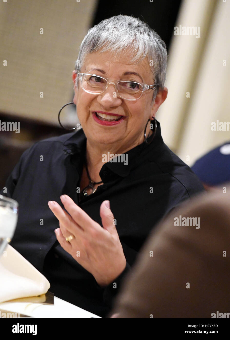 Detroit, USA. 10th Jan, 2017. Mary Nichols, the head of the California ...
