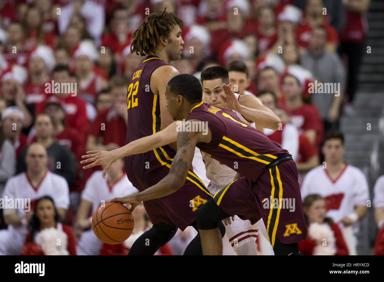 Madison, WI, USA. 5th Mar, 2017. Wisconsin Badgers guard Bronson Koenig ...