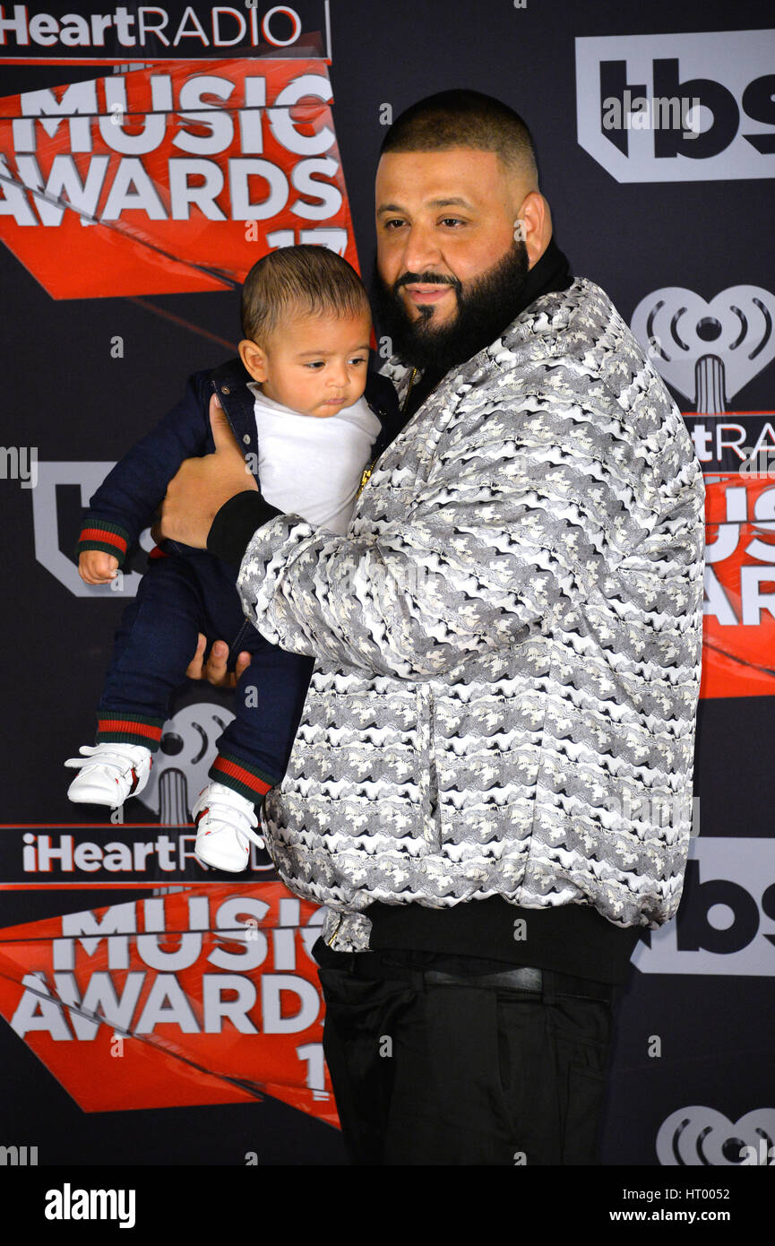 LOS ANGELES, CA. March 05, 2017: DJ Khaled & baby at the 2017 ...