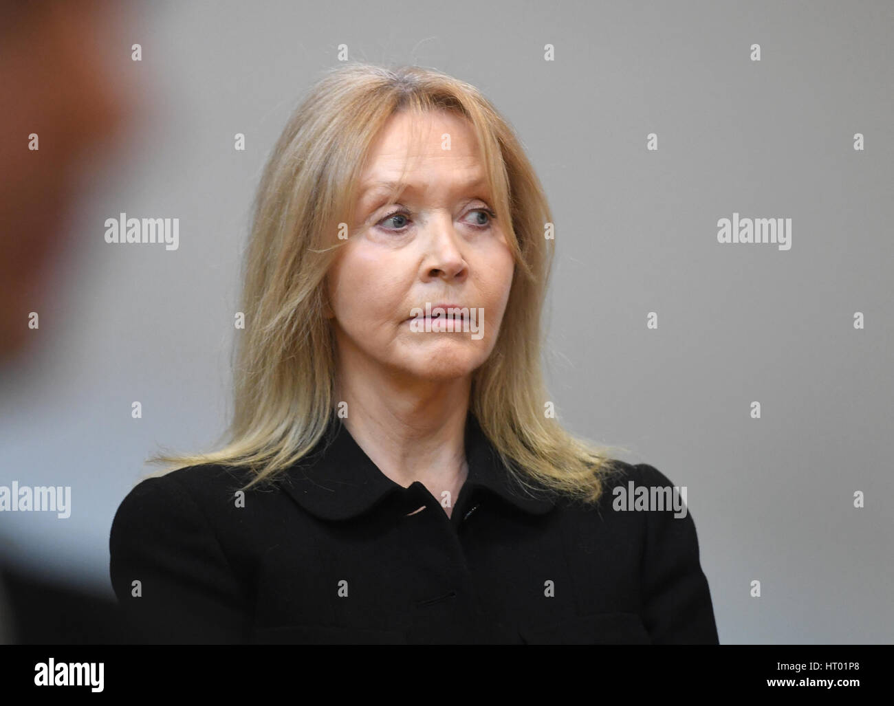 Stuttgart, Germany. 6th Mar, 2017. Christina Schlecker, wife of former ...