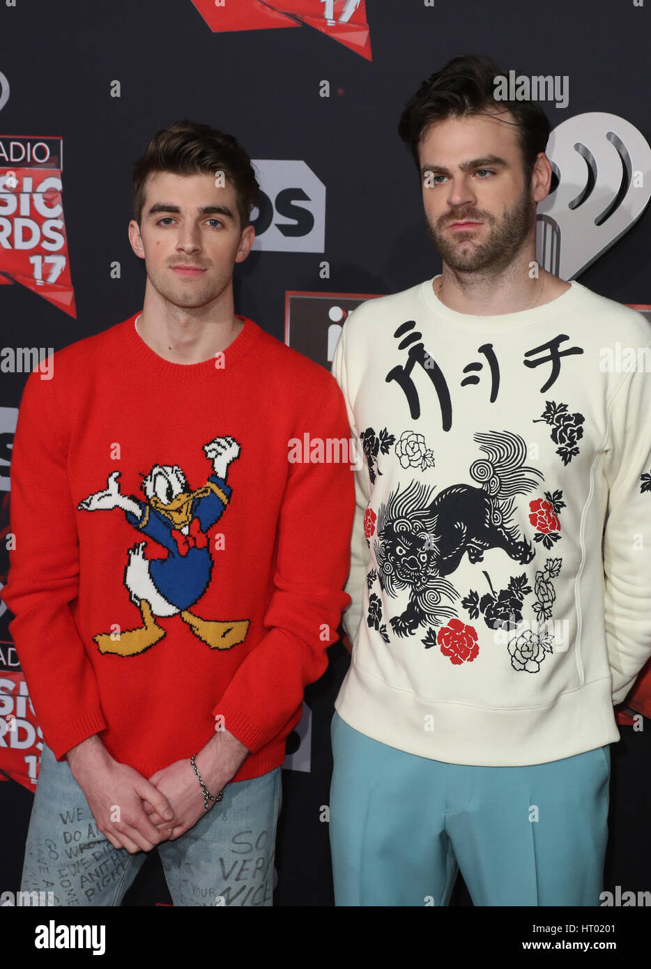 Los Angeles, Ca, USA. 05th Mar, 2017. Andrew Taggart, Alex Pall, At The ...