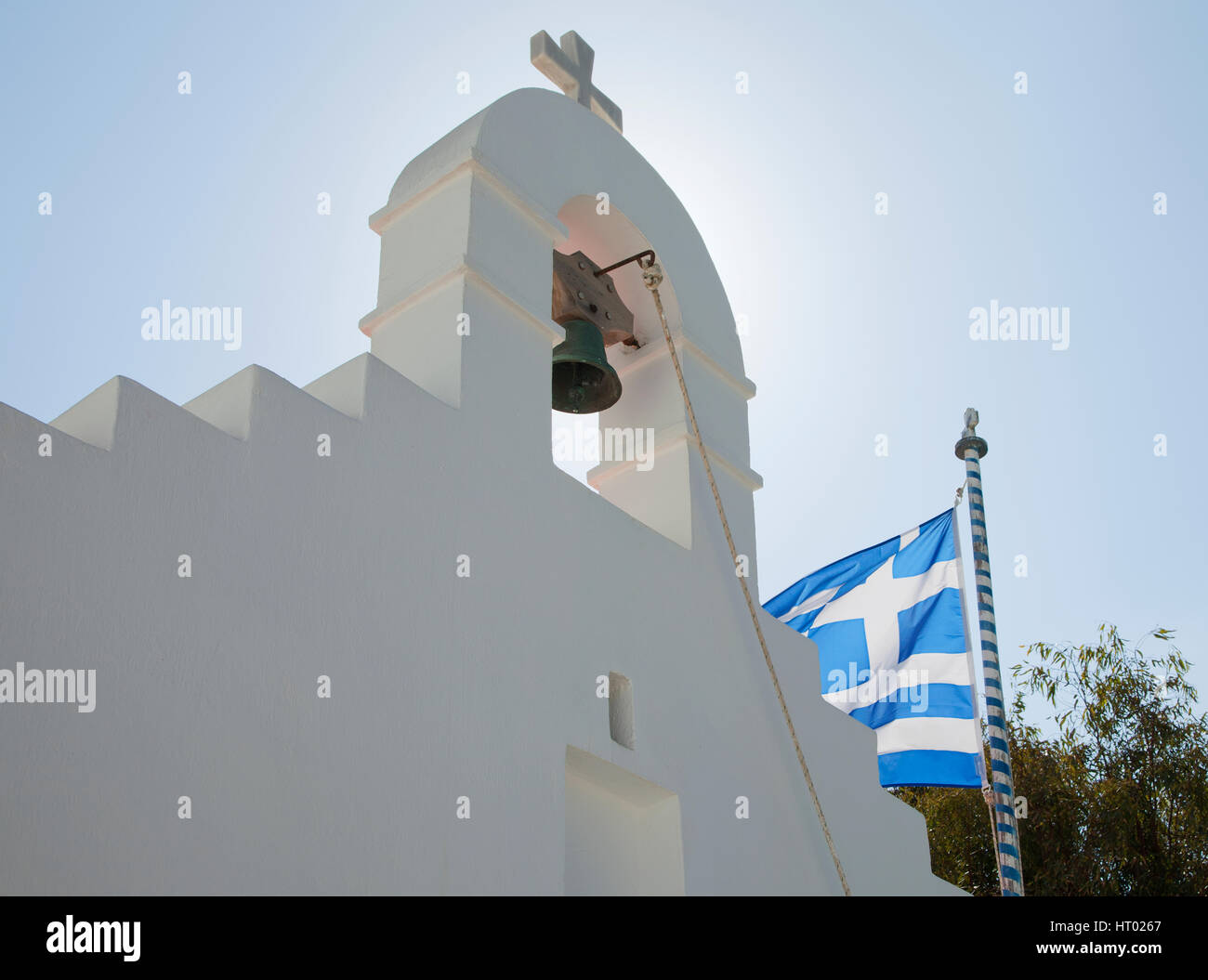 Mykonos greek flag hi-res stock photography and images - Alamy