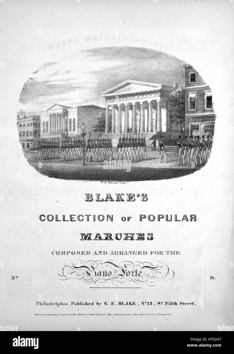 Sheet music cover image of the song 'Blake's Collection of Popular ...