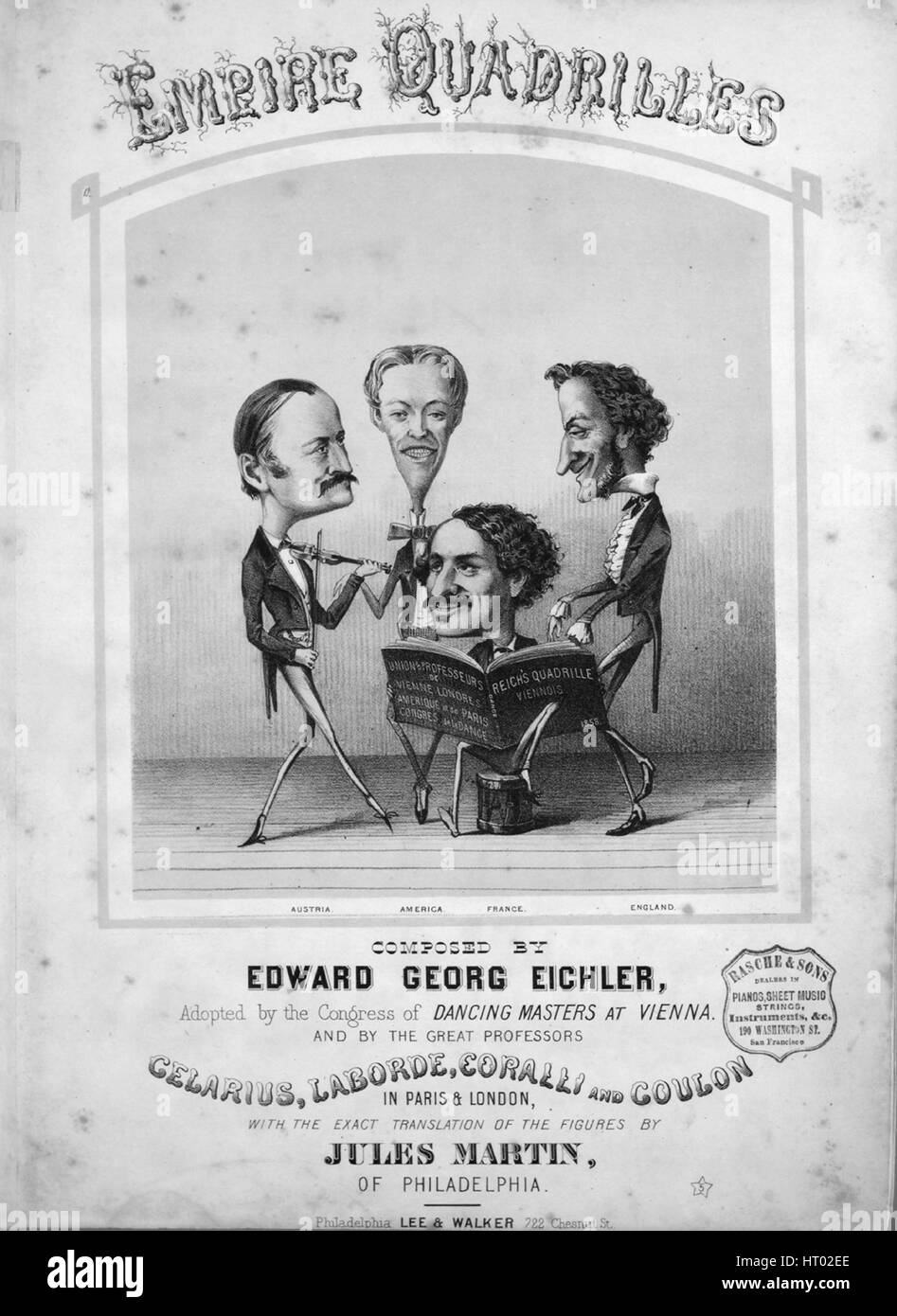 Sheet music cover image of the song 'Empire Quadrilles (1) The German ...