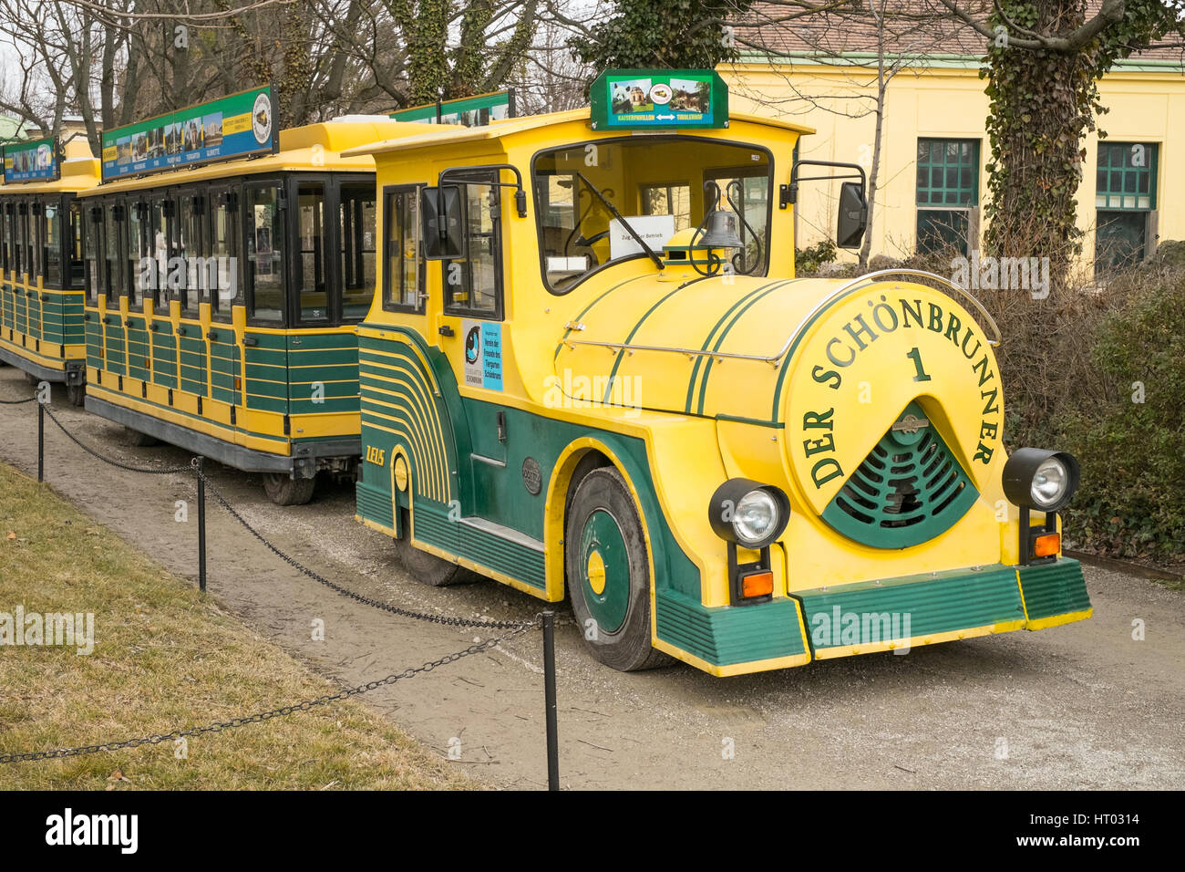 Der Schönbrunner Land train at Schönbrunn Zoo,Vienna, Austria, Europe ...