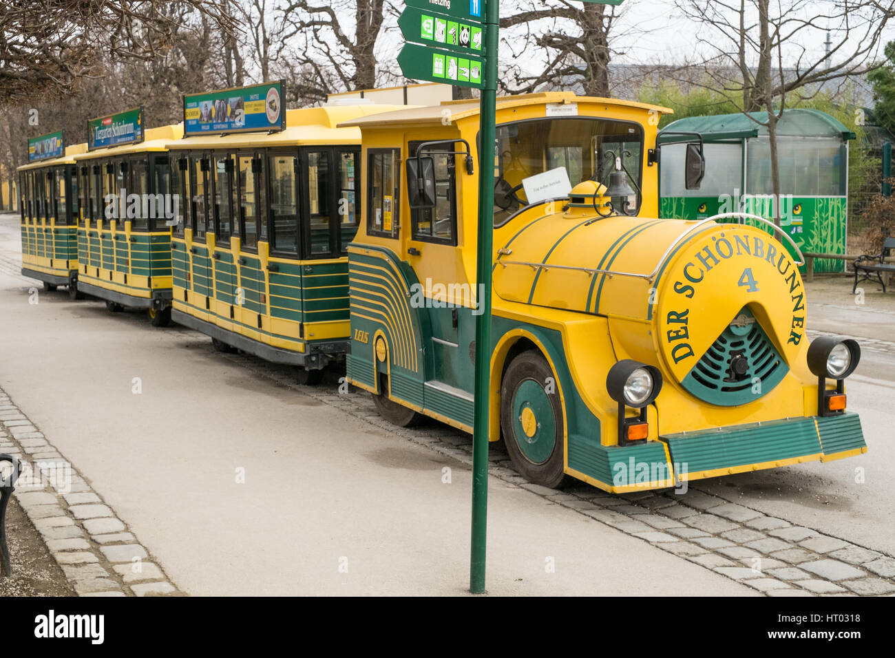 Der Schönbrunner Land train at Schönbrunn Zoo,Vienna, Austria, Europe ...