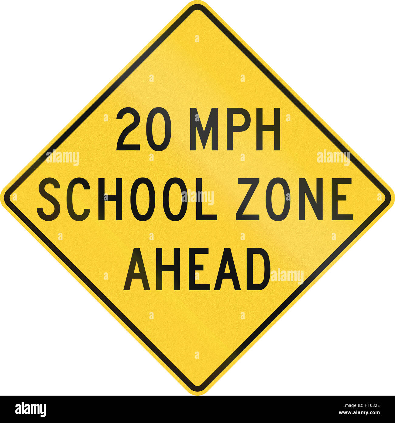 United States MUTCD school zone road warning sign - Speed limit ahead ...