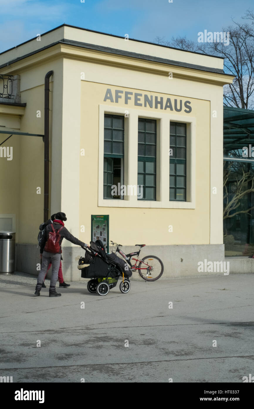 Vienna Zoo, Tierpark Schoenbrunn, Vienna, Austria, Europe Stock Photo ...
