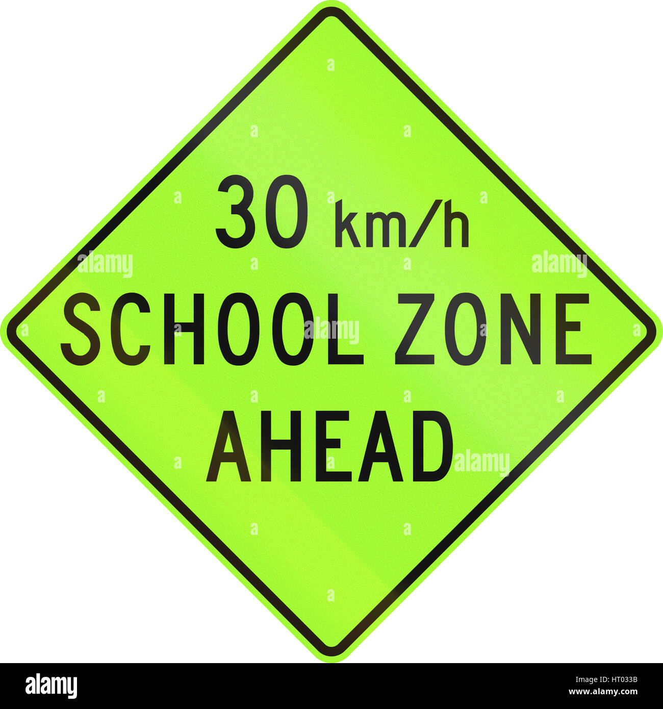 United States MUTCD school zone road warning sign - Speed limit ahead ...
