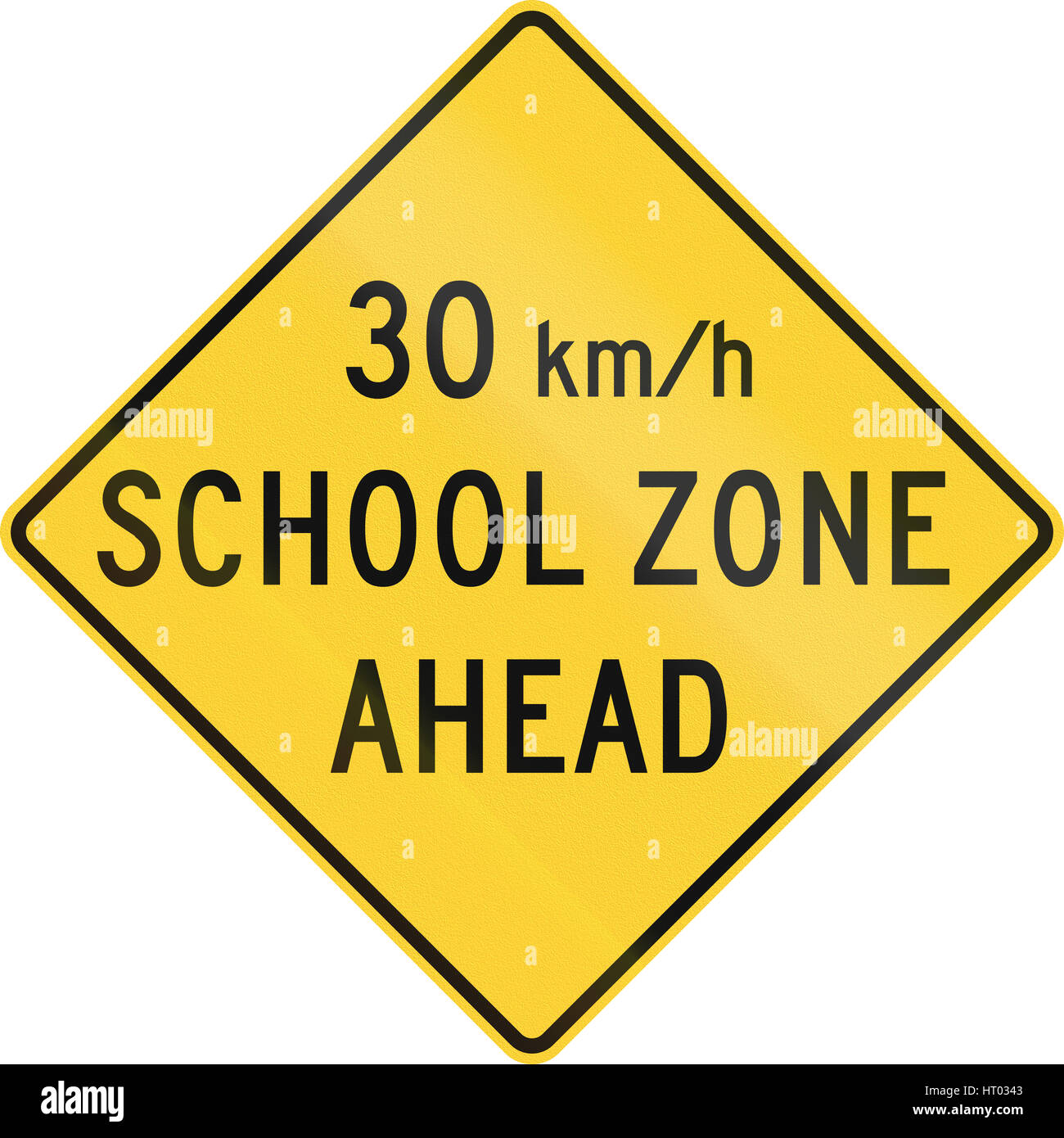 United States MUTCD school zone road warning sign - Speed limit ahead ...