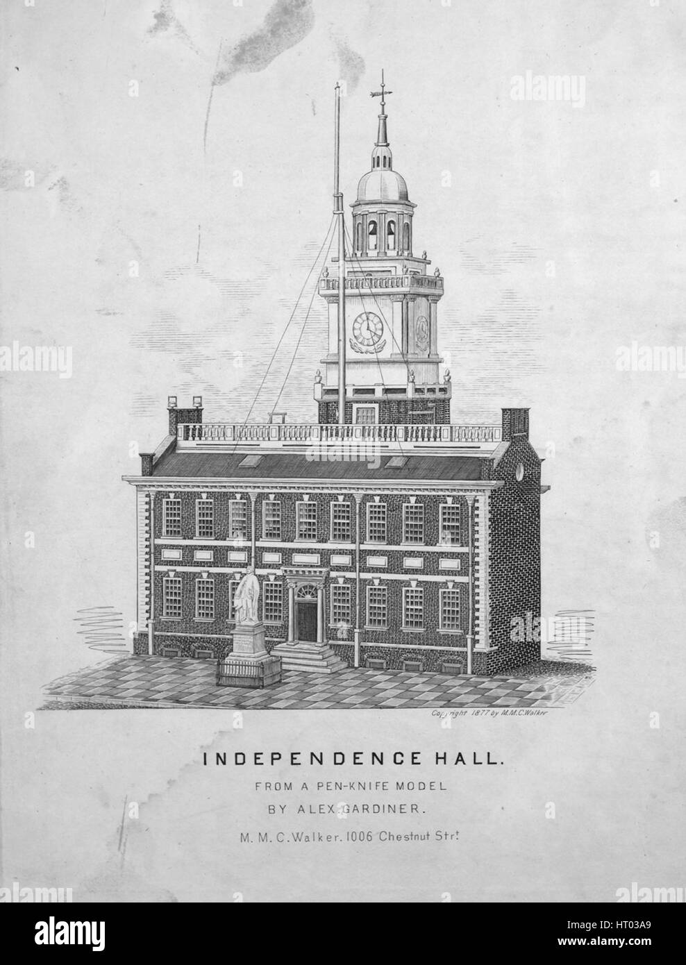 Old independence hall Black and White Stock Photos & Images - Alamy