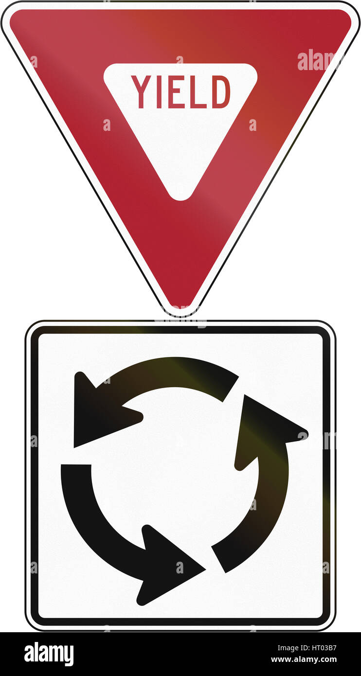 United States MUTCD regulatory road sign assembly Stock Photo - Alamy