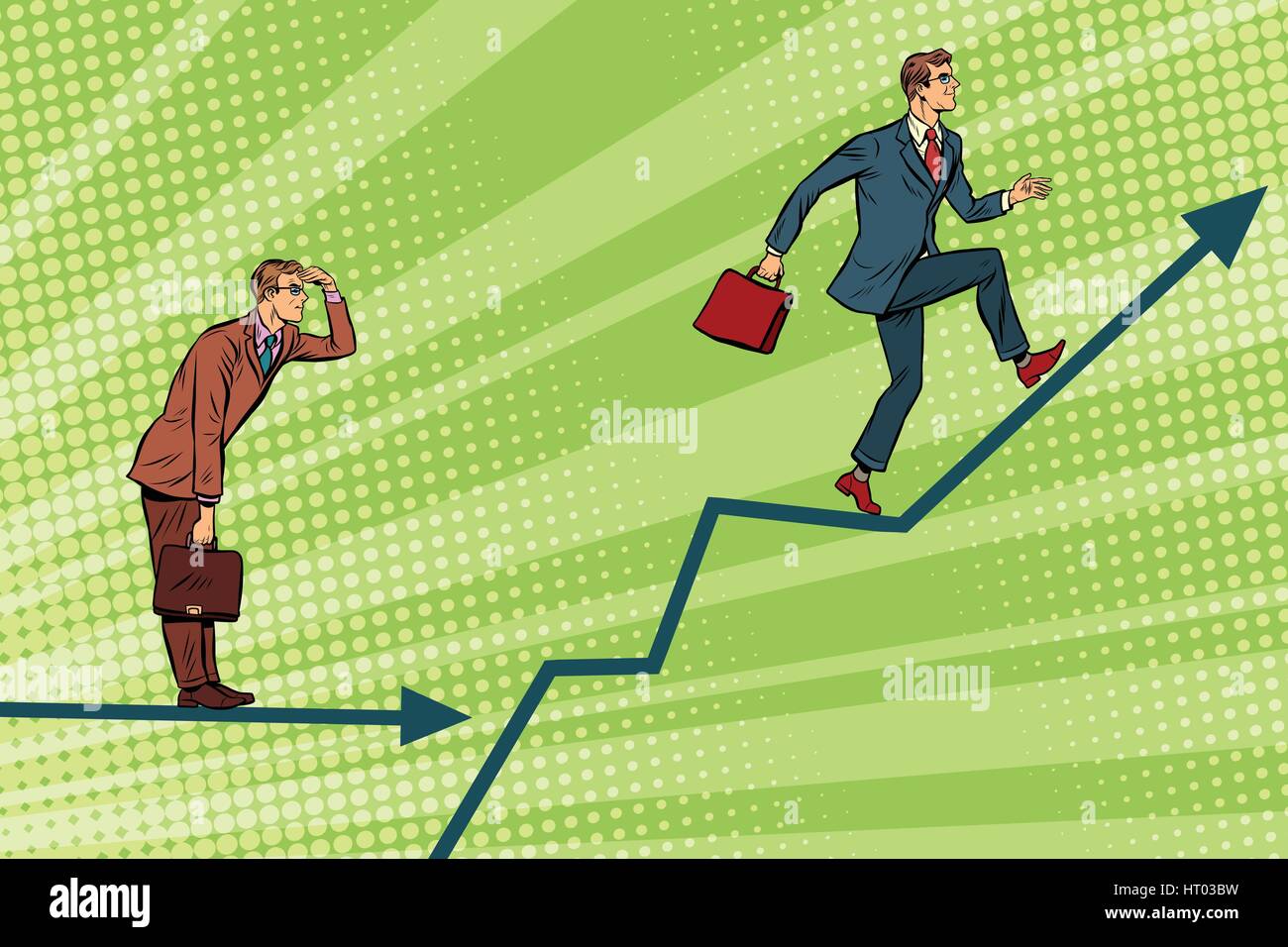 Business growth chart illustration finance Stock Vector Images - Alamy