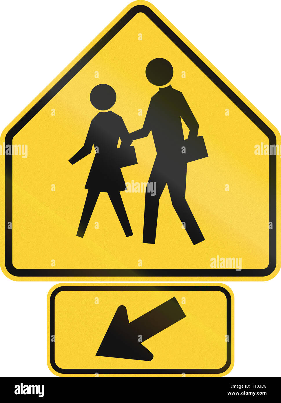 United States MUTCD road warning sign assembly Stock Photo - Alamy