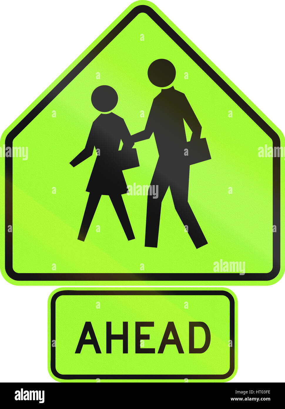 United States MUTCD road warning sign assembly Stock Photo - Alamy