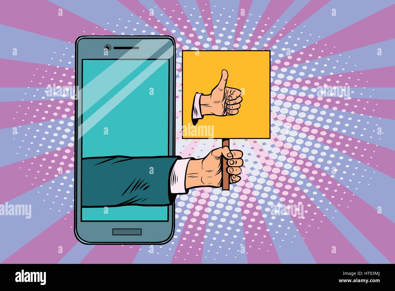 Mobile touch gesture hand Stock Vector Images - Alamy