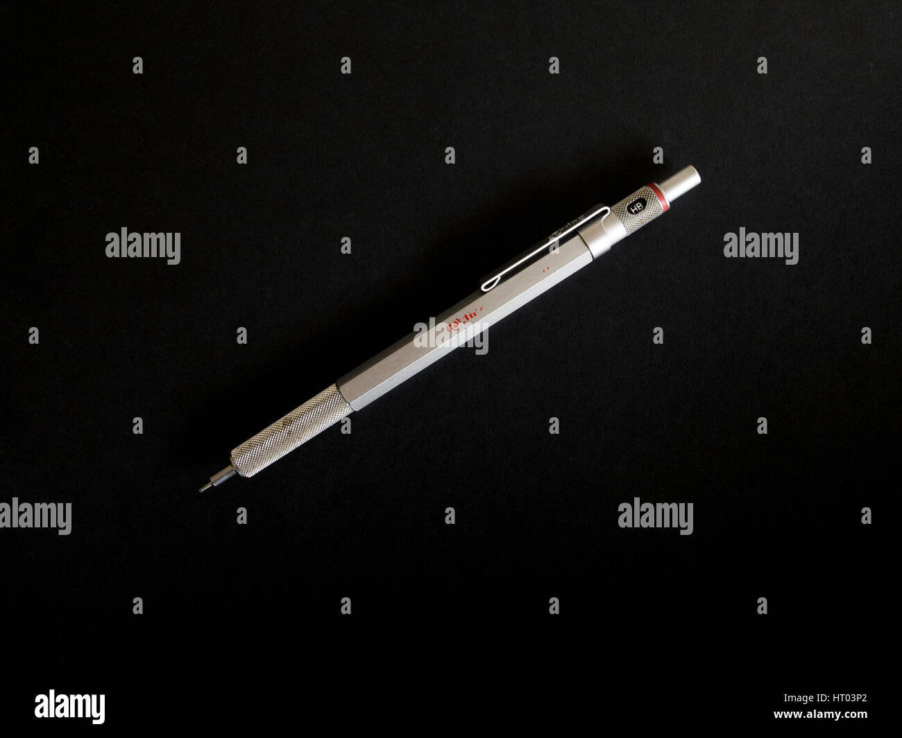 A Rotring 600 series aluminium pencil for technical drawing with 0.5mm ...