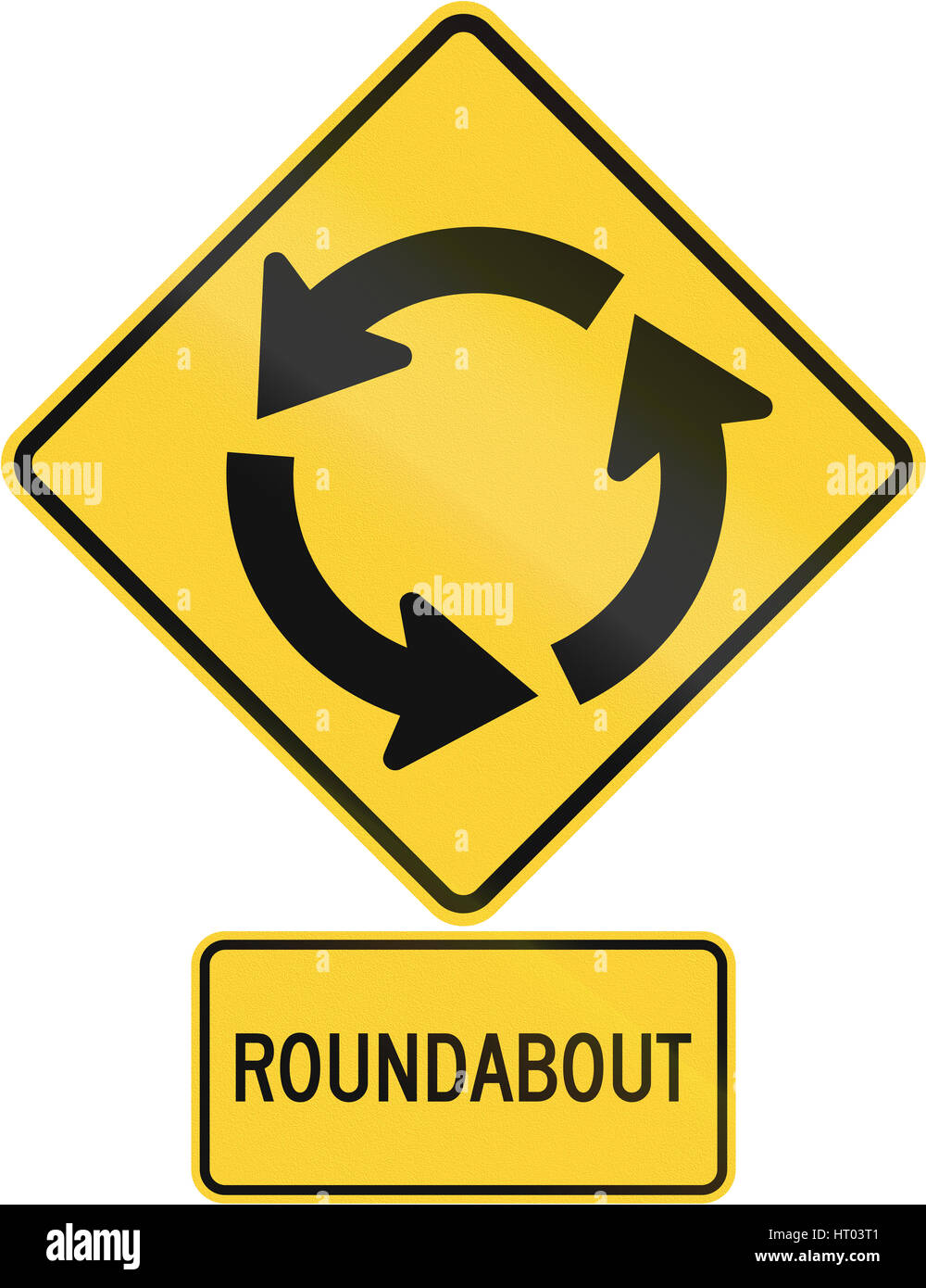 United States MUTCD road warning sign assembly Stock Photo - Alamy