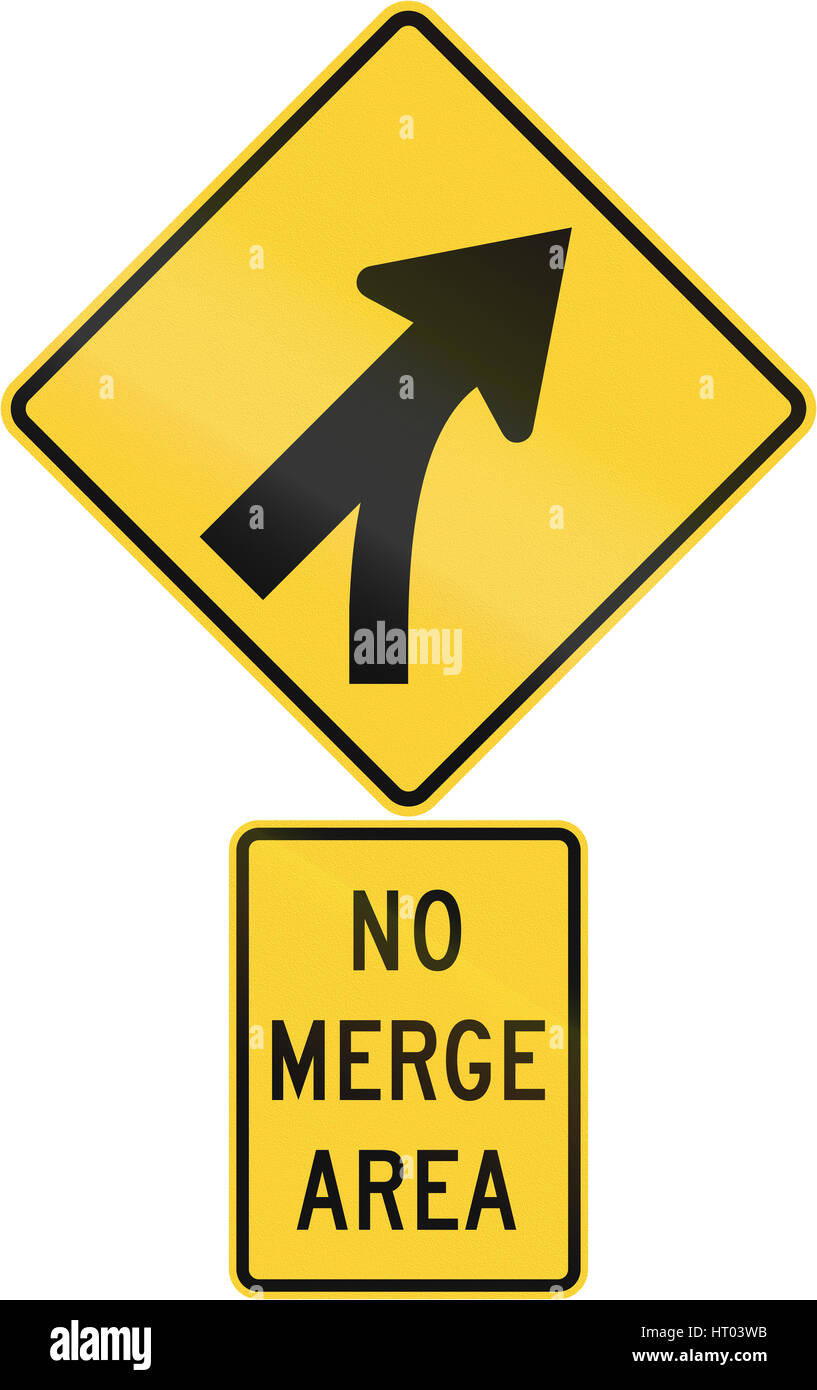 United States MUTCD road warning sign assembly Stock Photo - Alamy