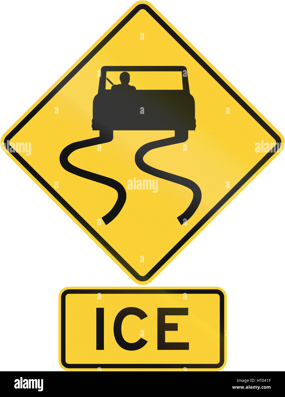 United States MUTCD road warning sign assembly Stock Photo - Alamy