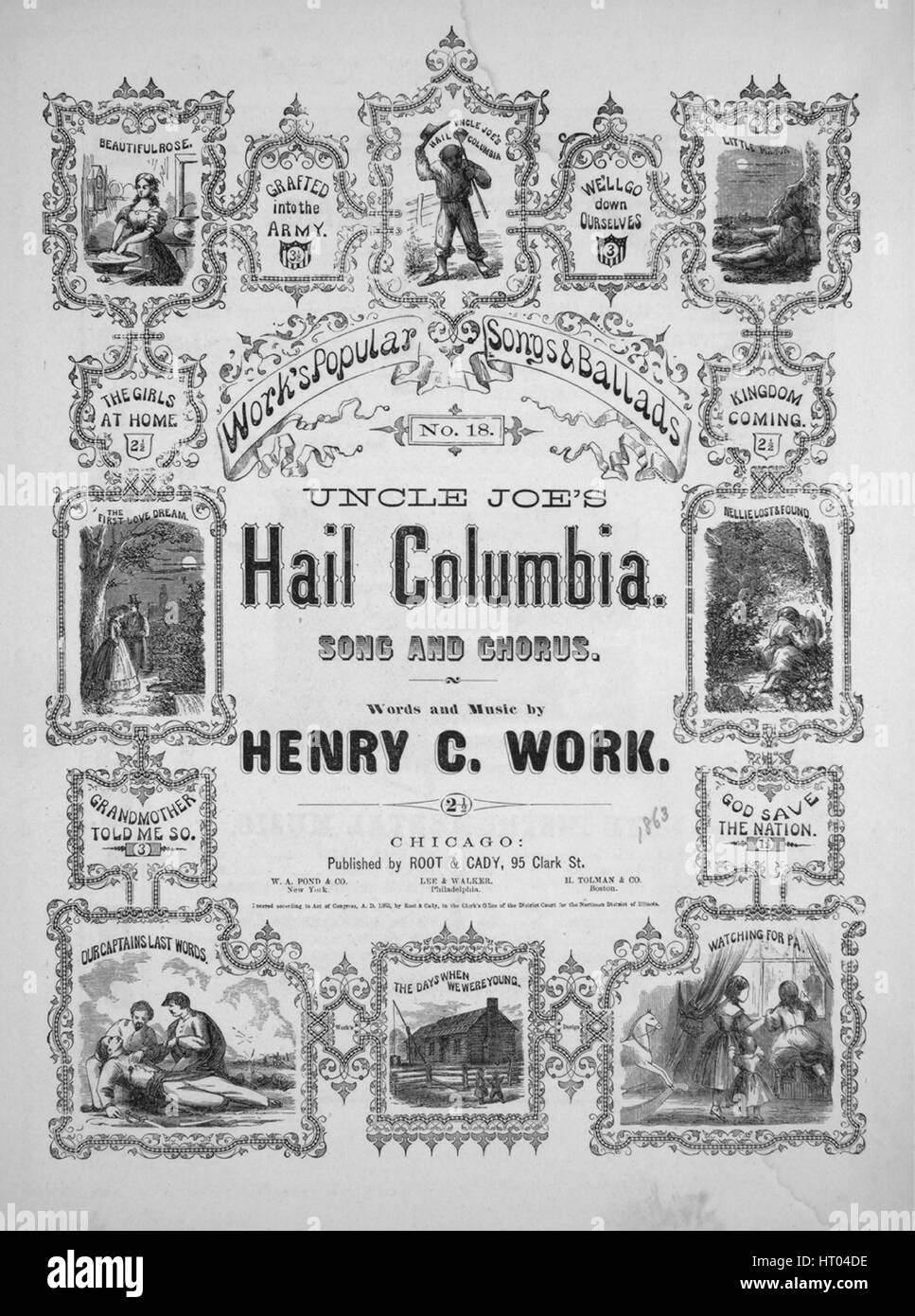 Sheet music cover image of the song 'Work's Popular Songs and Ballads ...