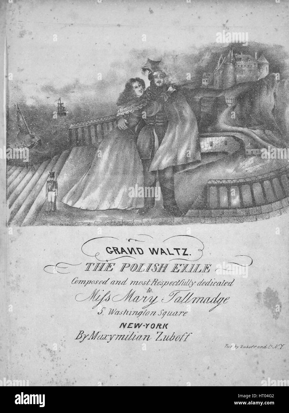 Sheet music cover image of the song 'Grand Waltz The Polish Exile ...