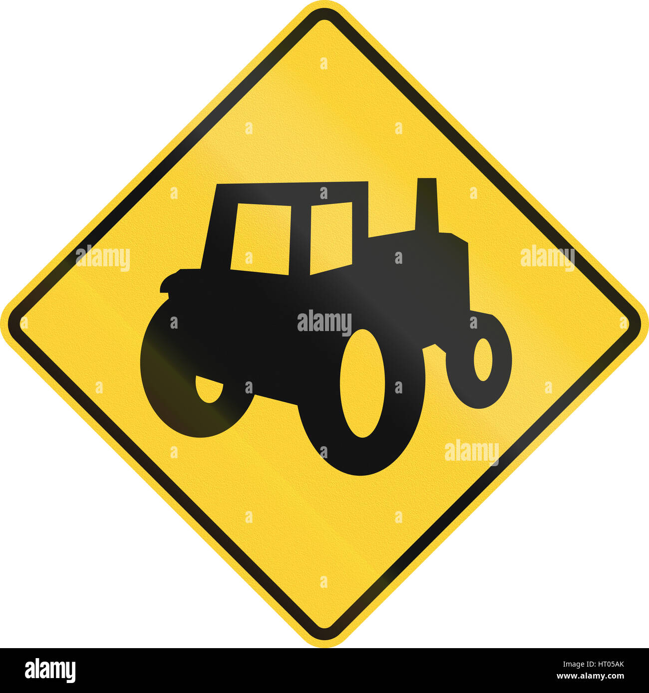 United States MUTCD road sign - Tractor Stock Photo - Alamy