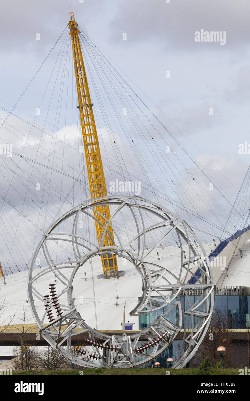 Sculpture at the O2 Arena London Stock Photo - Alamy