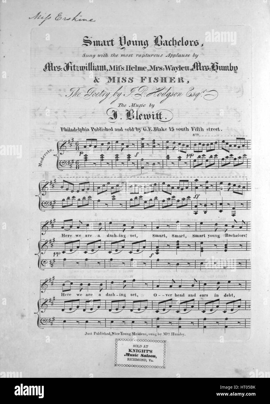 Fifth song Black and White Stock Photos & Images - Alamy