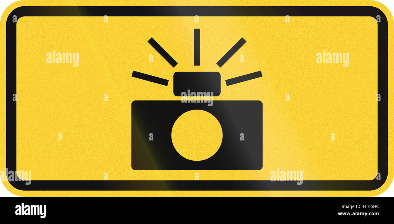 United States MUTCD road sign - Photo enforced Stock Photo - Alamy