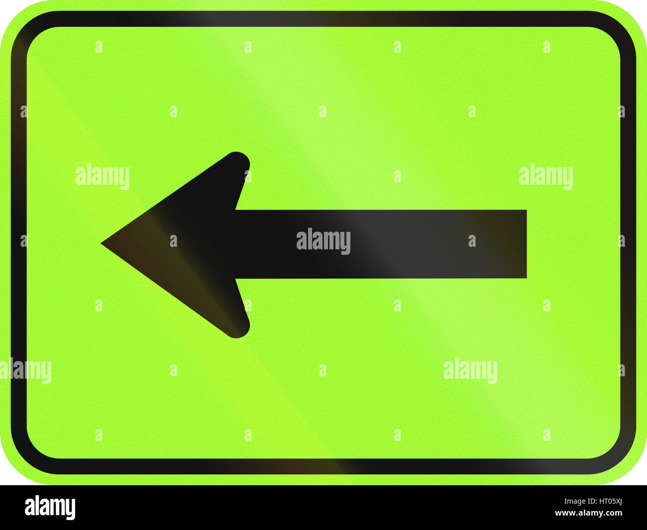 United States MUTCD warning road sign - Direction sign Stock Photo - Alamy