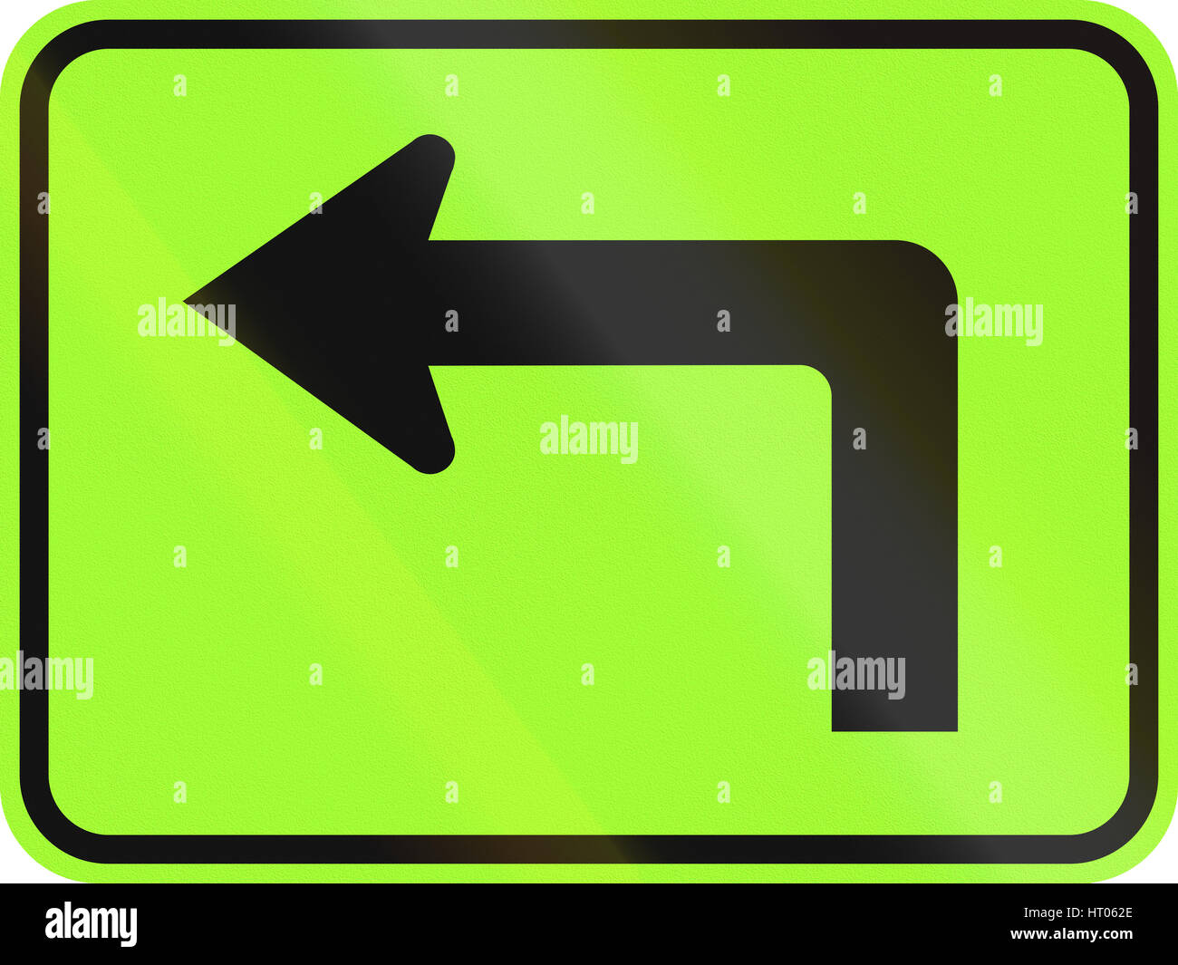 United States MUTCD warning road sign - Direction sign Stock Photo - Alamy