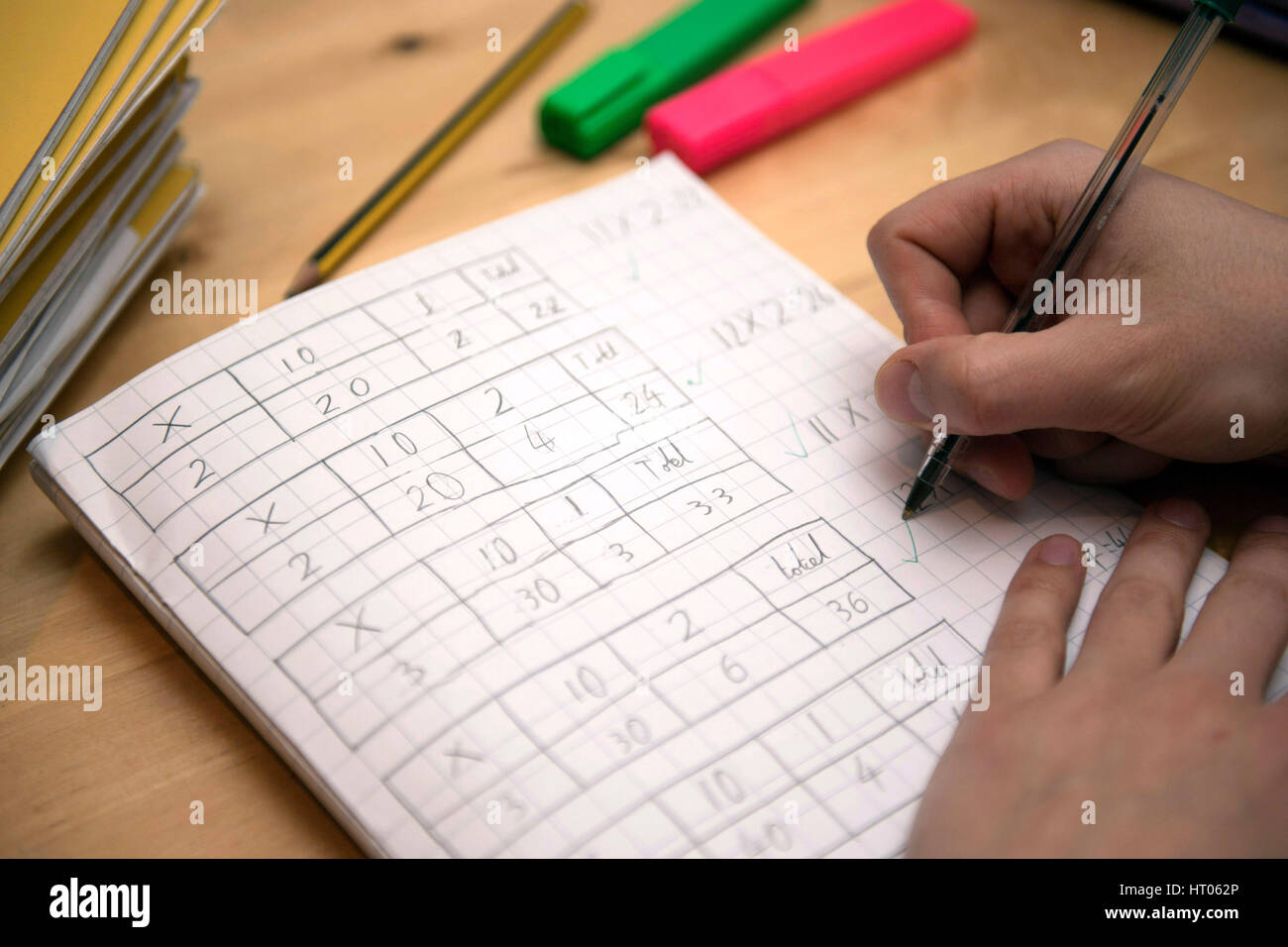 Teacher marking exam hi-res stock photography and images - Alamy