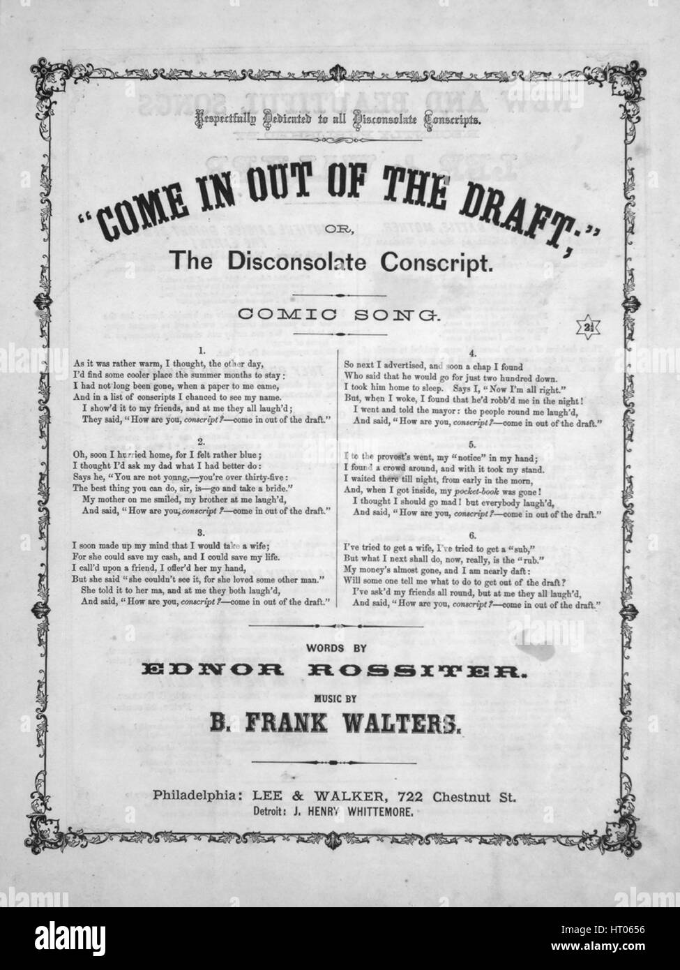 1863 draft hi-res stock photography and images - Alamy