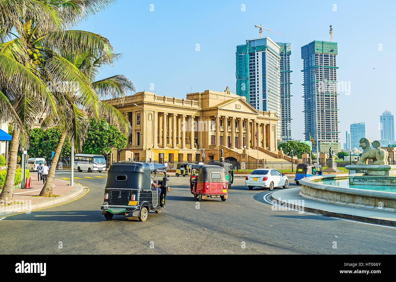 The palace of Presidential Secretariat Office located opposite the ...