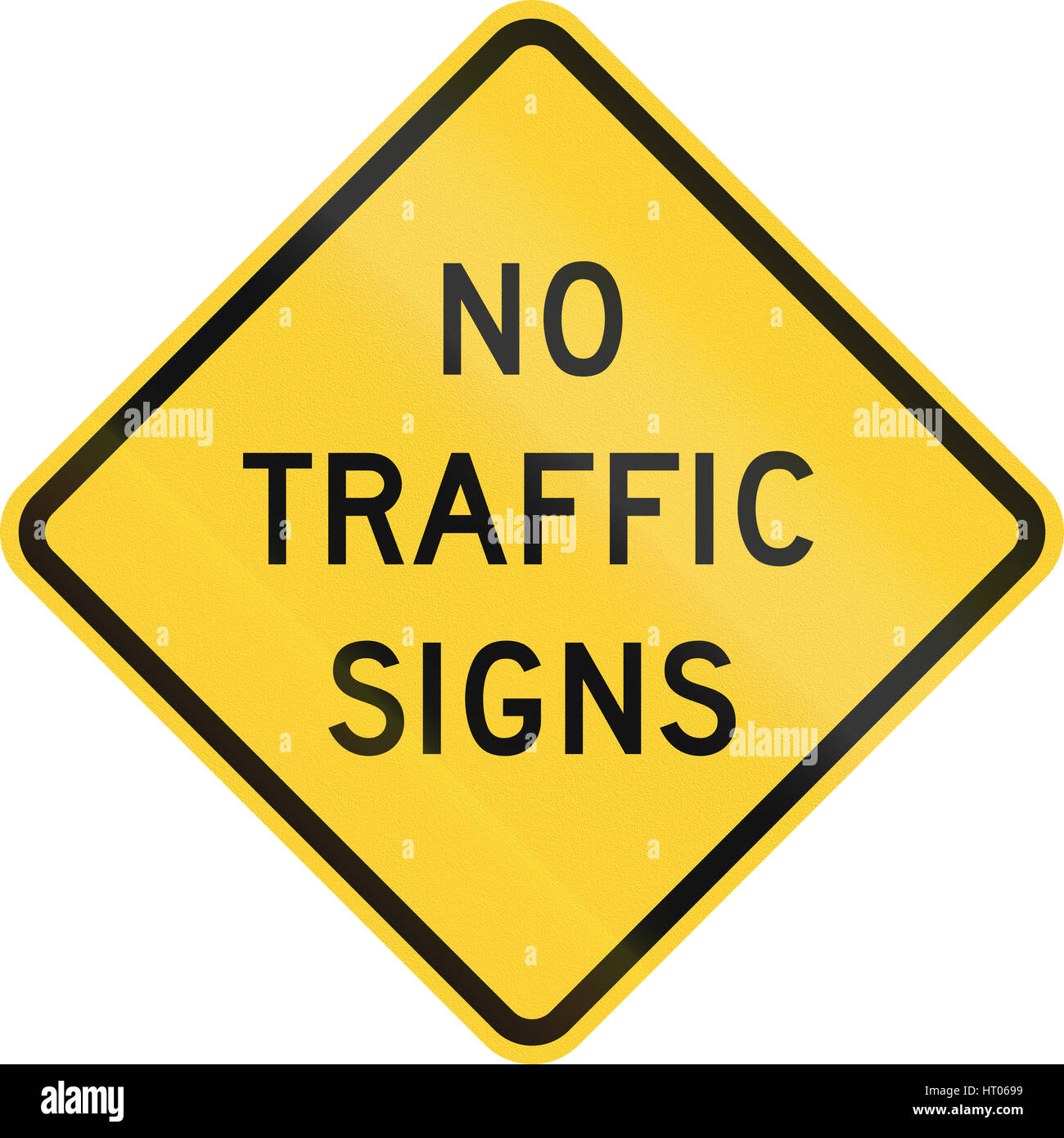 United States MUTCD road sign - No traffic signs Stock Photo - Alamy