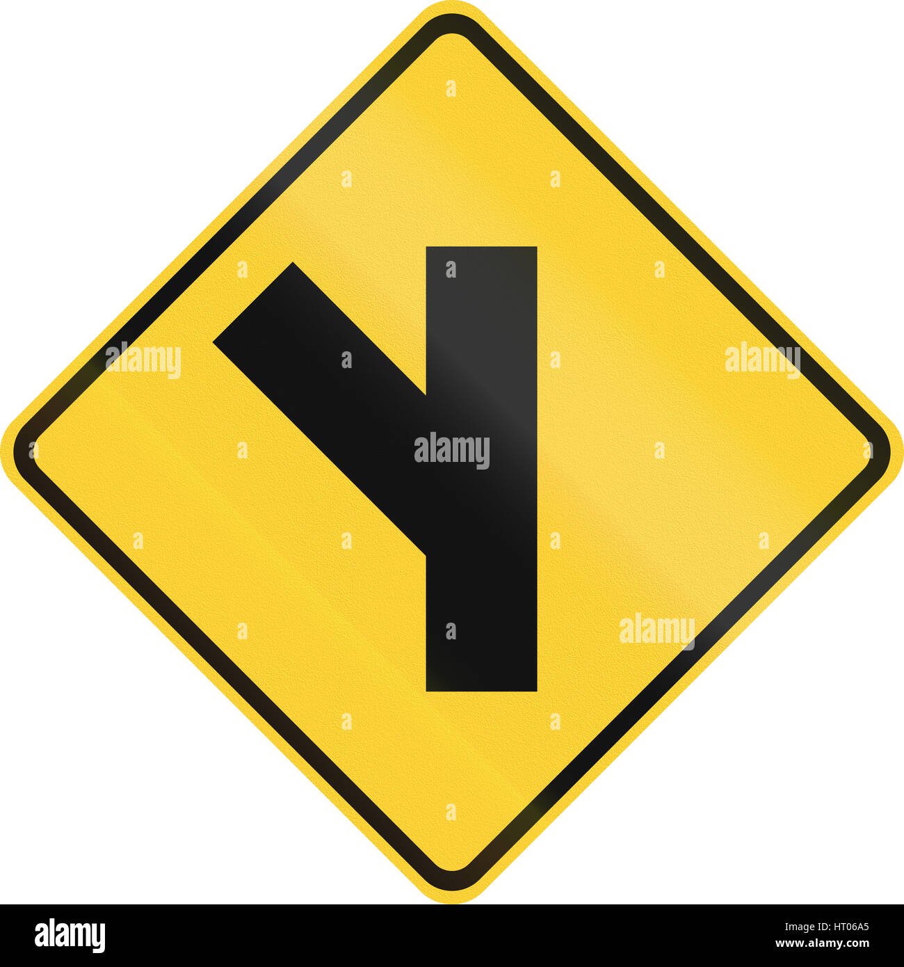 United States MUTCD warning road sign - Intersection Stock Photo - Alamy