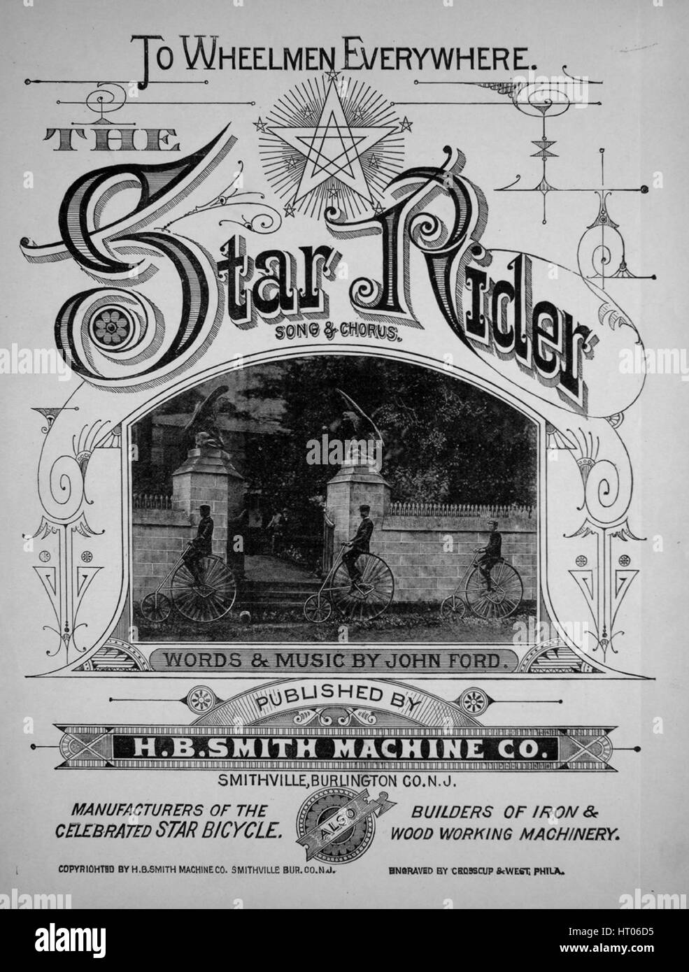 Sheet music cover image of the song 'The Star Rider Song and Chorus ...