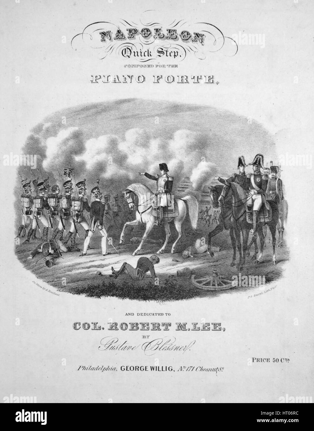 Sheet music cover image of the song 'Napoleon Quick Step', with ...