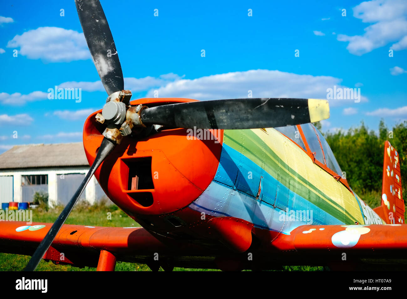 Colorful airplane hi-res stock photography and images - Alamy