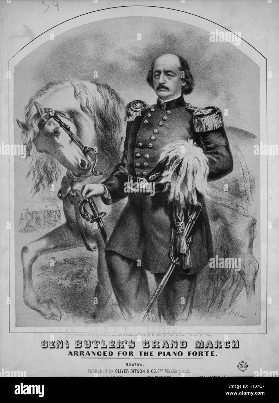 Sheet music cover image of the song 'General Butler's Grand March ...