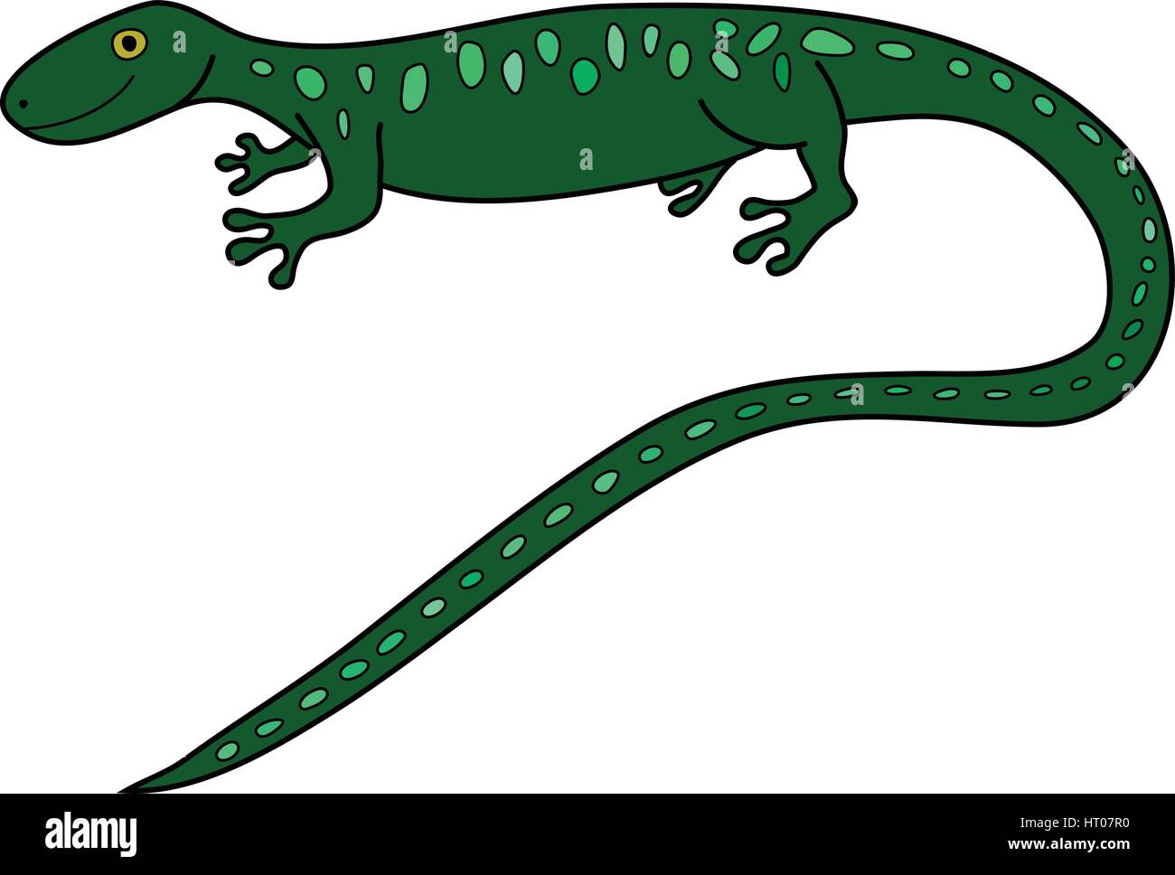 green doodle lizard Stock Vector Image & Art - Alamy